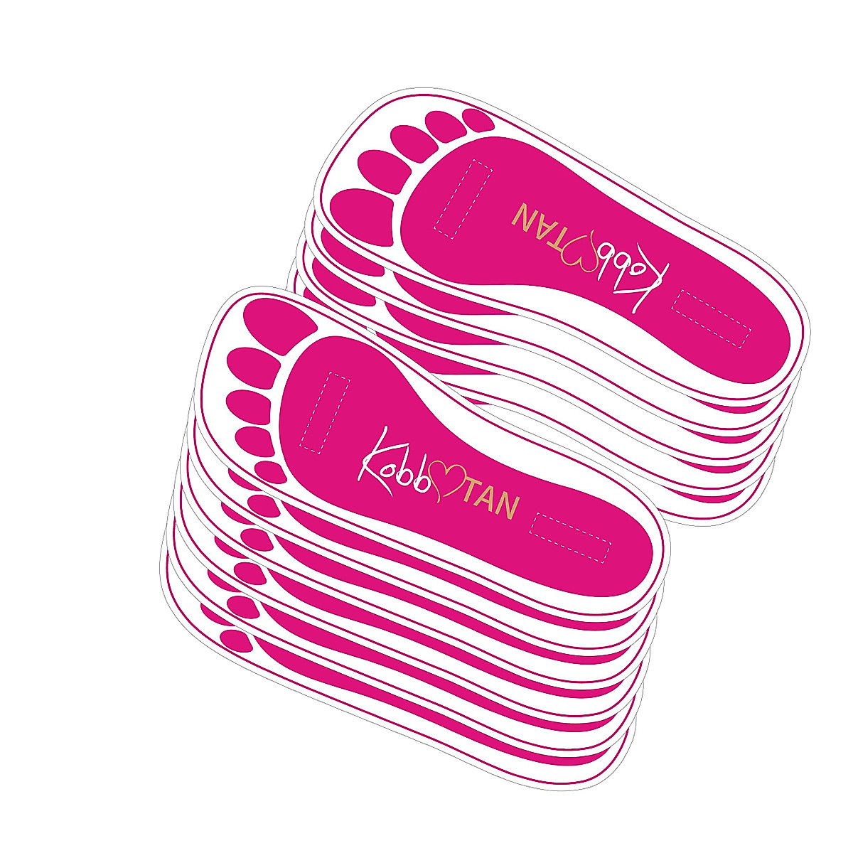 180 Pairs(360feets) Spray Tan Feet Pads Protectors in Pink Color For Sunless Spray Tanning