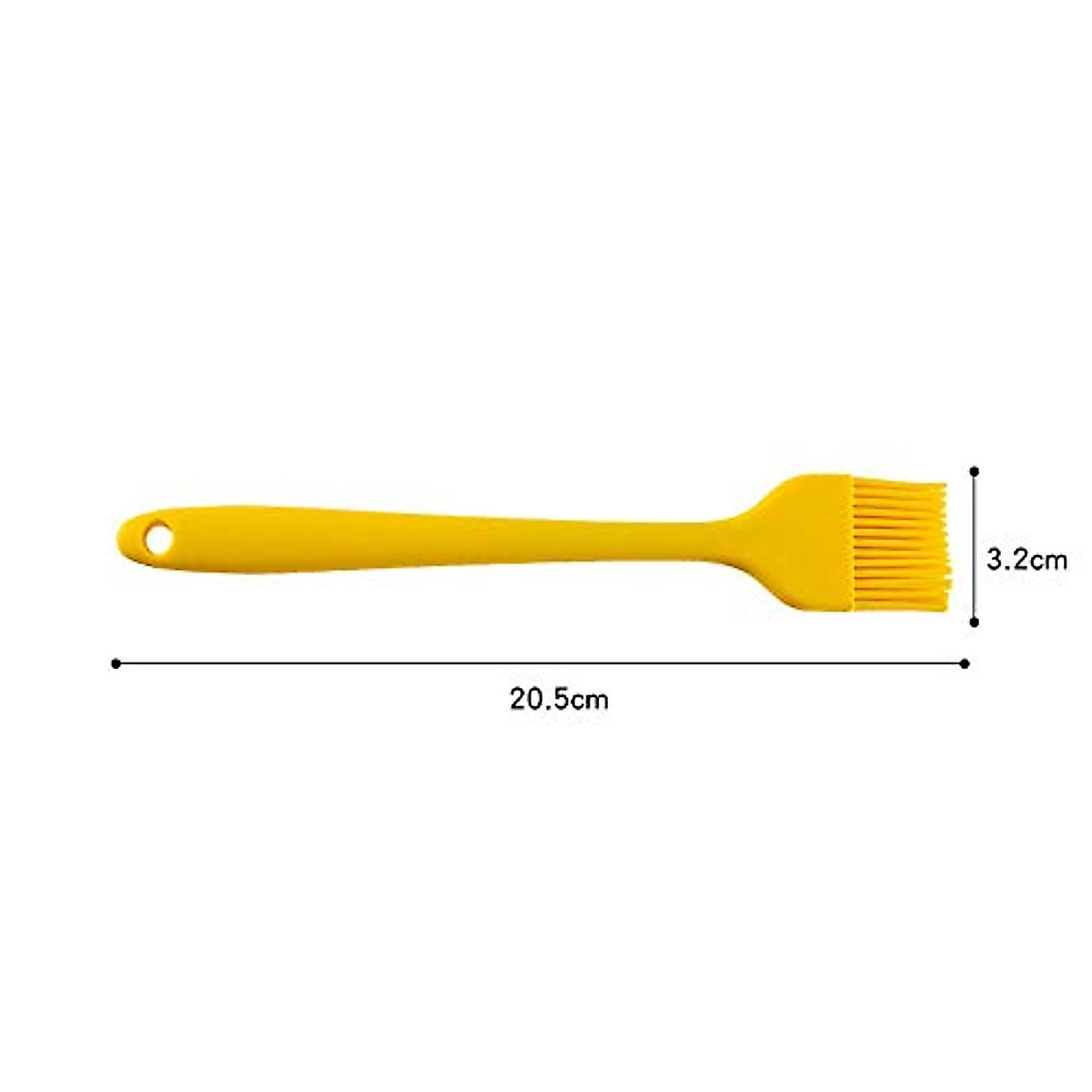 8.4 Inches Basting Brushes Heat Resistant Pastry Brushes for Grill Barbeque & Kitchen Baking Set Oil Brushes Soft Bristles (3 Pcs)