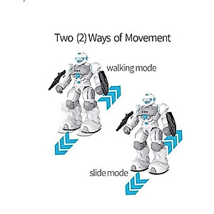 Masefu Dance RC Robot Toy, Larger Remote Control Robot for Kid Programmable Gesture Sensing Fighting Robot, USB Charging Tech Sing Walk Shoot Robot with Light Music, Gift for Boys Girls 4+ Years