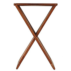 Bare Decor Leaf Folding Counterstool in Solid Teak Wood 24" high,Brown