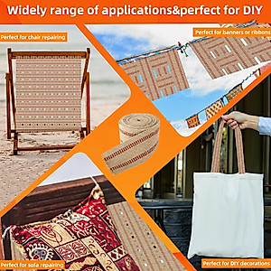 YaeCCC Craft Jute Webbing Tape, 3.5" x 10 Yd Rolls 11 lbs