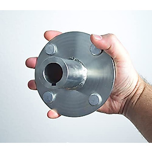 4" x 4" Go-Kart Live Axle Hub with 1" to 3/4" Step-Down - 1/4" Keyed Shaft, 8 Inch Rear Front Wheel, x4 Lug Set Kit, Replacement Assembly Parts, Quad ATV Cart Gokart Golf Trike Wheels