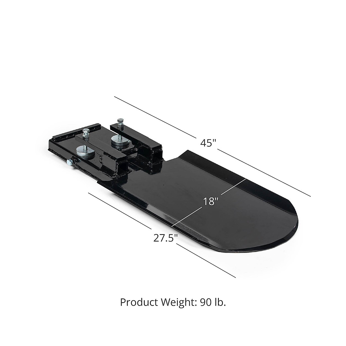 Titan Attachments Clamp-On Quick Spade Combo 45" x 18" Dig Footings, Trenches, and Stump Removal