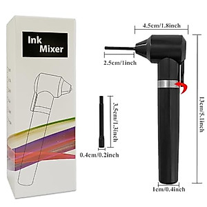 Tattoo Pigment Makeup Electric Ink Mixer Eyebrow Color Supply Tool Agitator Machine 100 Mixing Sticks Set