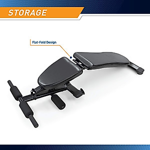 Marcy Multi-Purpose Adjustable Workout Utility Weight Bench for Full Body Upright, Incline, Decline, and Flat Exercise SB-228 , 42.00 x 26.00 x 48.00 inches, Black