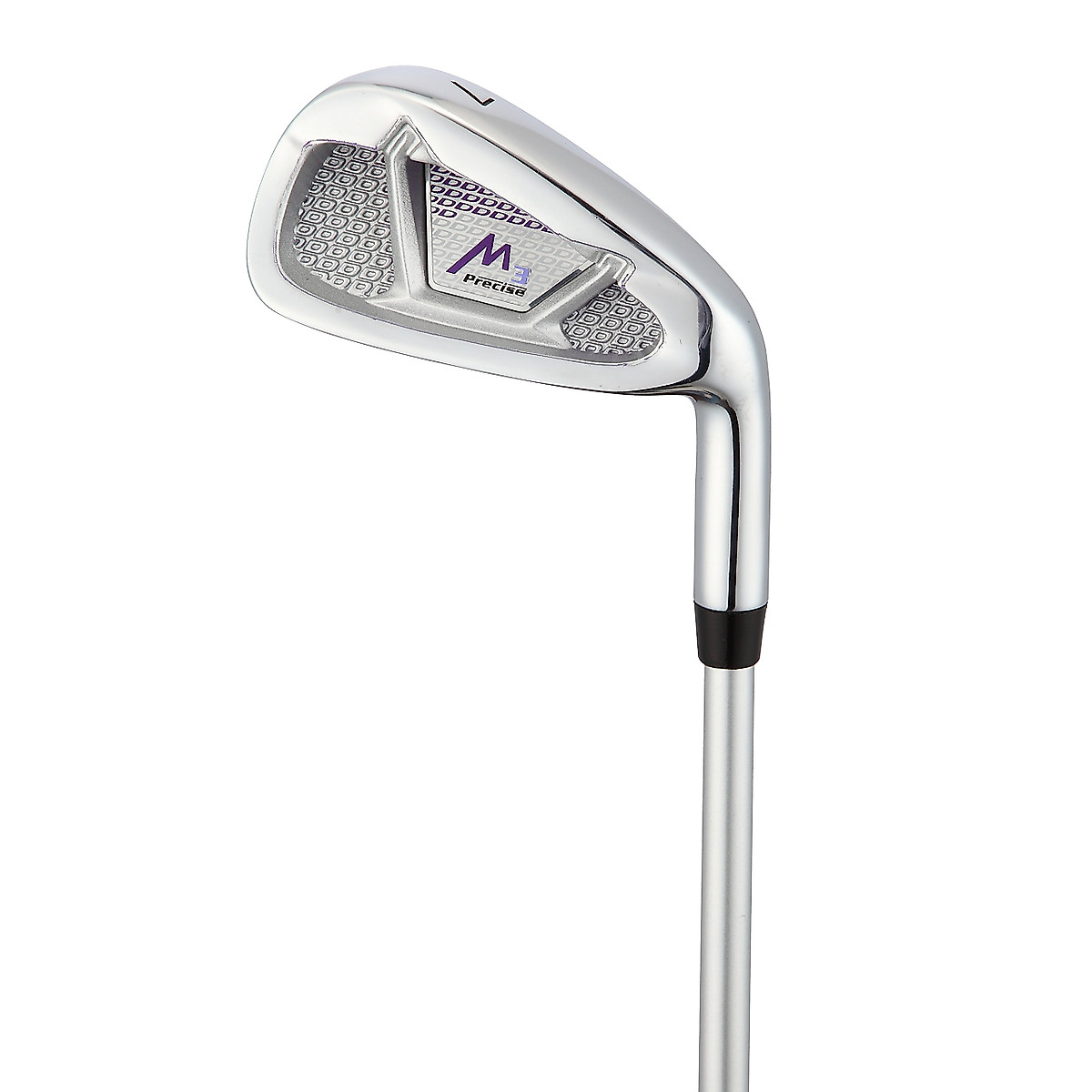 Precise M3 Ladies Womens Complete Golf Clubs Set Includes Driver, Fairway, Hybrid, 7-PW Irons, Putter, Stand Bag, 3 H/C's Purple - Regular, Petite or Tall Size! (Petite Size -1", Right Handed)