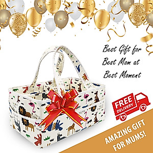 BILLIONBOXES Diaper Caddy - White, Functional, Baby Products Organizer, Unisex, Rectangular, Plastic, Free Standing, 1 Count