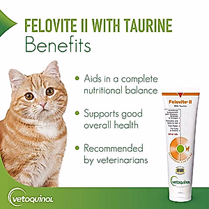 Vetoquinol Felovite II Oral Gel Vitamin & Mineral Cat Supplement with Taurine, 2.5oz