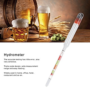 10pcs Triple Scale Hydrometer Alcohol Meter Brewing Tools for Restaurant Home Brewing
