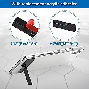 TIESOME Ultra-Thin Invisible Phone Kickstand, 2 Pack Adjustable Vertical Horizontal Placement Phone Stand Phone case Metal Kick Stand Compatible with Any Cellphone