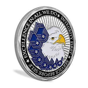 United States Air Force Airman's Value Creed Military Challenge Coin Collection