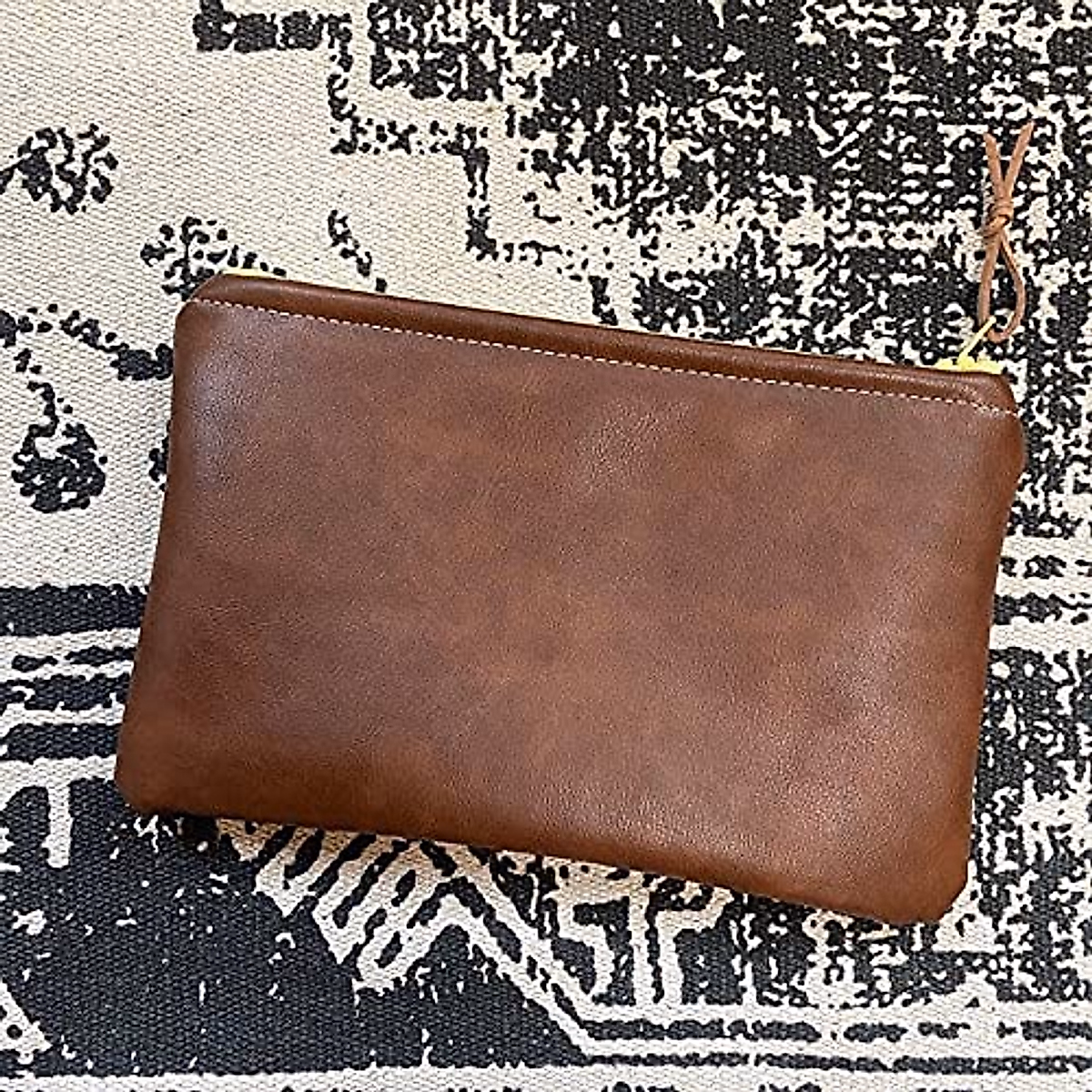 NAT Leathers | Tan Brown Matte Soft Faux Vegan Leather PU (Peta Approved Vegan) | 1 Yard (36 inch x 54 inch Wide) Cut by The Yard | Synthetic Pleather 0.9mm Nappa Smooth Upholstery | 36"x54"