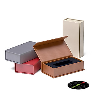 4X Magnetic USB Presentation Gift Boxes, Cream/Red/Grey/Orange Colours, Flash Drives, Removable Drives, 4, Wedding USB Box