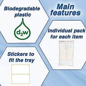 Olanmark 10 Pack Disposable Airplane Tray Covers Set - Each Airplane Travel Table Cover is Individually Packed - One Size Fits Most Seats