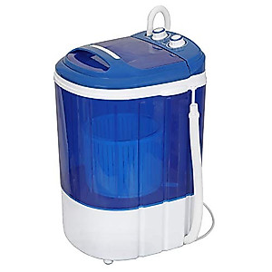 Mini Washing Machine, Portable Washer for Compact Laundry Semi-Automatic Compact Washer & Spinner 5.7 Lbs
