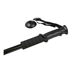 Pair 2 Trekking Walking Hiking Sticks Poles Alpenstock Anti-Shock 65-135cm Black