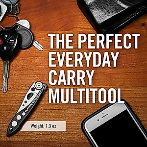 LEATHERMAN, Skeletool KB Pocket Knife with Bottle Opener, Black