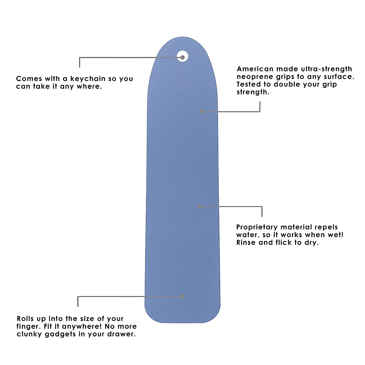 LXLOTUS The Grip Booster - Made in America - Open Any Jar or Lid - Military-Grade Neoprene - Tested to Double Your Grip Strength - For Weak Hands, Seniors, Arthritis - USA Made