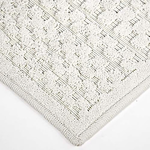 My Texas House Quail Hallow Rug - 5'2" X 7'6" Rectangle In Natural, High-Low, Geometric Design, Indoor Outdoor Patio And Home Decor