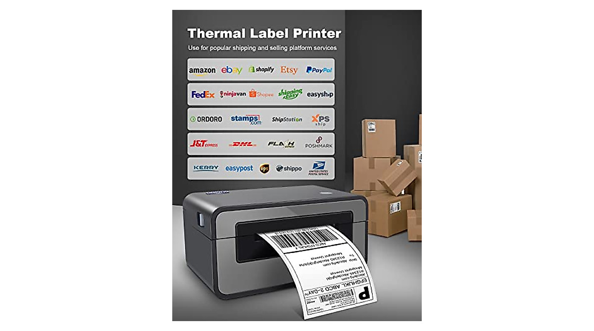 POLONO 4x6 Thermal Shipping Label Printer - Fast & Reliable