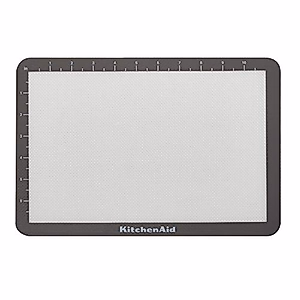 KitchenAid Silicone Baking Mat, 8x12-Inch, Gray