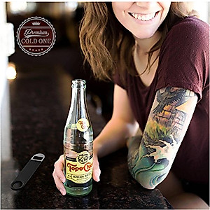 Bartender Bottle Openers, Beer Bottle Openers, Speed Openers 3 Pack by Premium Cold One. Professional Grade: Rubber Coated, Stainless Steel. 7 inch