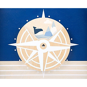 Wooden Whale Baby Walker by Small Foot – Classic 5-in-1 Activity Center - Interactive Toy with Shape Sorter, Puzzle Maze, Compass, Chalkboard - Develops Kids Coordination, Motor Skills –Age 12+ months