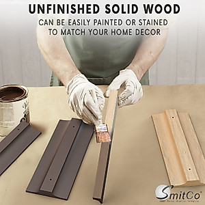 Wooden Wine Glass Holder for Under Cabinet | Under Shelf Kitchen Stemware Rack | Wood Holding Rack for Wine Glasses and Stemware| Stemware and Glassware Hanger and Organizer- Stores Up to 12 Glasses