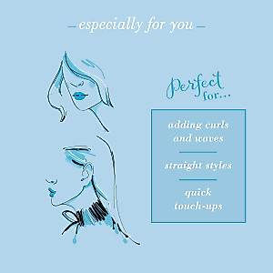 Conair Mini Dual Deluxe Styler; Add Curls and Waves - or - Straighten; Perfect for On-The-Go Styling