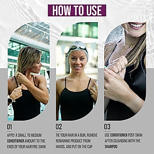 TRIHARD Swimmers Shampoo Extra Boost + Pre & Post Swim Conditioner | Chlorine And Hair Solutions | Swimming Two-In-One Duo