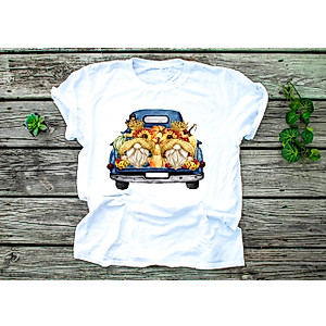 Fall Truck Scarecrow Gnomes Sublimation Transfer, Ready to Press, Autumn, Sunflowers, Pumpkins, Sublimation Transfer, Harvest, Ready to Use (Mug x1-3")