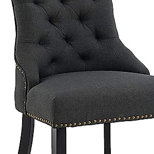 Aaron Living Dining Chairs Dining Room Chairs Kitchen Chairs for Living Room Side Chair for Restaurant Home Kitchen Living Room(Set of 2,Charcoal)
