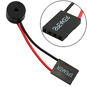RuiLing 2-Pack PC Motherboard Mini Plug Speaker Desktop Computer Case DIY Internal BIOS Beep Alarm Buzzer