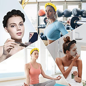 Ztomine Spa Headbands for Washing Face or Facial, Set of 2 Skincare Headbands, Terry Cloth Headband Face Wash Headband Combo Pack - Puffy Makeup Headbands for Face Washing, Mask, Skin Treatment