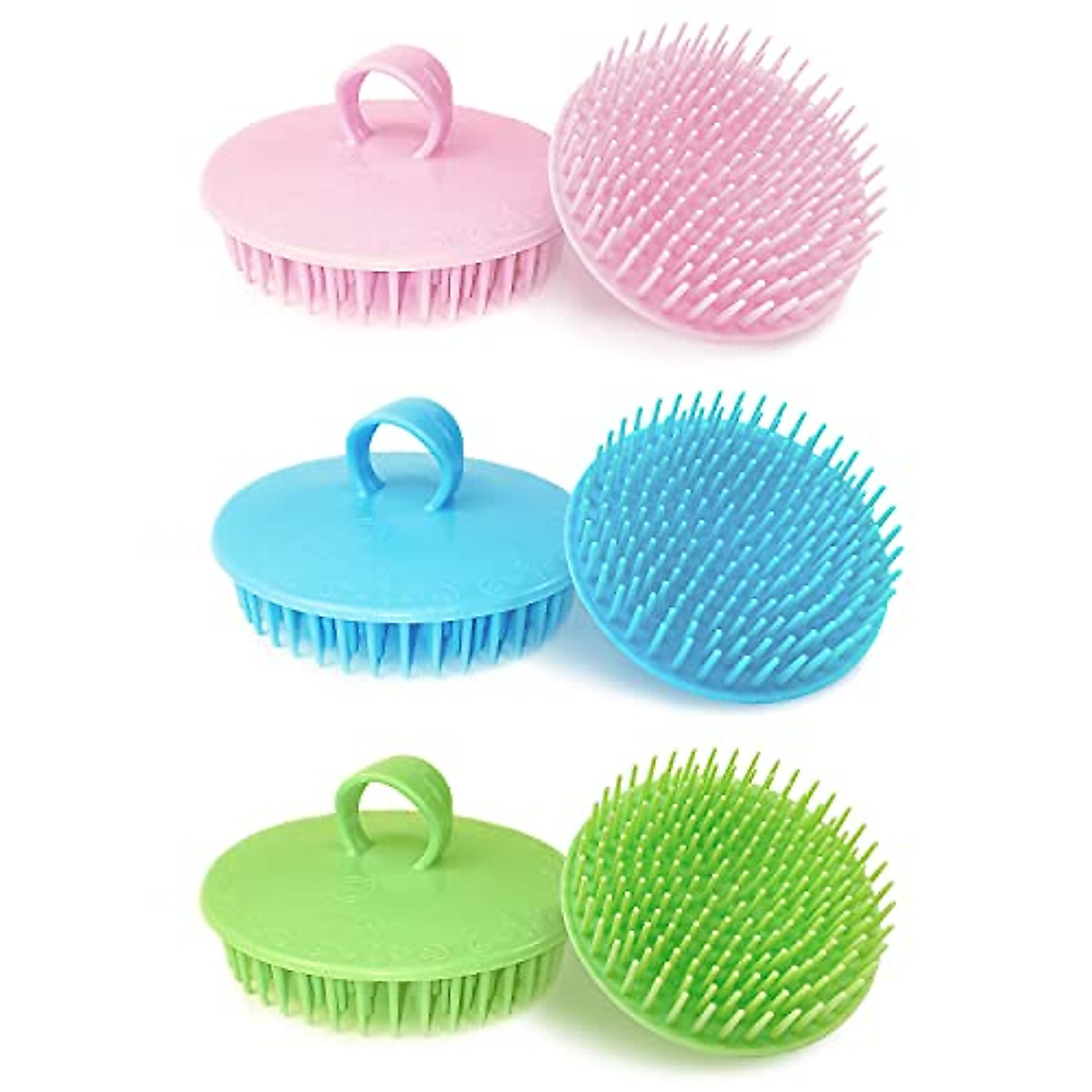 Hair Scalp Massager Shampoo Brush, 6 Pcs Scalp Brush Shower, Soft Scalp Scrubber for Dandruff, Scalp Exfoliator for Adults, Children and Pets