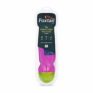Foxtail LED - Outdoor Throw and Catch Light Up Game - Foam Ball & Tail Glow at Night - Play in the Dark - Fun Gift Idea for Kids & Adults, Boys & Girls