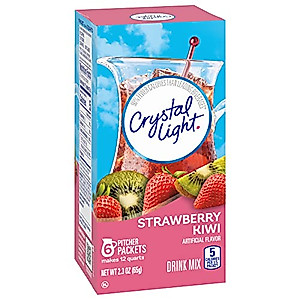Crystal Light Sugar-Free Strawberry Kiwi Low Calories Powdered Drink Mix 72 Count Pitcher Packets