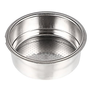 Mikinona Lock Filter Espresso Concentrate Coffee Filter Cup Basket Espresso Filter Basket Tea Strainer Coffee Powder Strainer Coffee Concentrate Coffee Grinder Filter Silver Stainless Steel