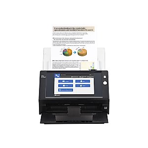 Fujitsu Network Scanner N7100 - Document scanner - Dual CIS - Duplex - 8.5 in x 14 in - 600 dpi x 600 dpi - up to 25 ppm (mono) / up to 25 ppm (color) - ADF (50 sheets) - up to 2000 scans per day -