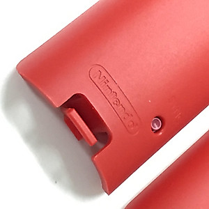 2pcs Red Official Replacement Battery Back Door Cover Shell for Nintendo Wii Remote Controller with Sink Button