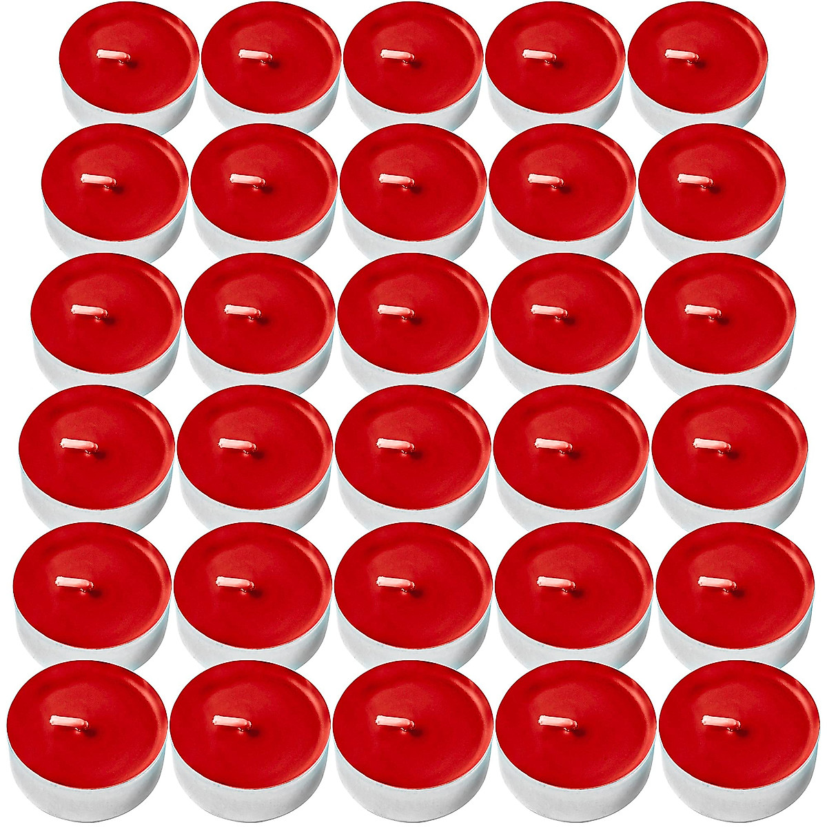 DecorRack 30 Tealight Candles, Apple Cinnamon Scented, Pleasant Fragrance Candle, Aromatherapy, Scented Home Decor, Votive Long Lasting Candles (Pack of 30)