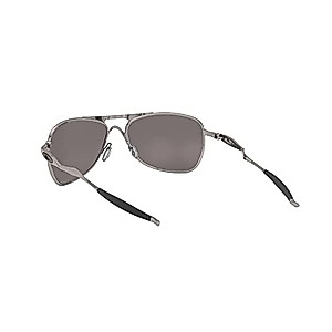 Oakley Men's OO4060 Crosshair Pilot Sunglasses, Lead/Prizm Black Polarized, 61 mm
