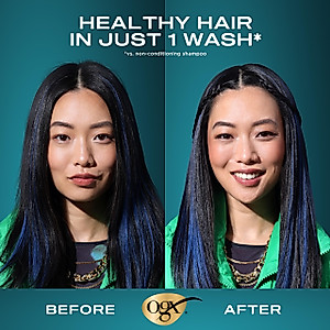 OGX Renewing Argan Oil of Morocco Conditioner, 25.4 fl. oz - Repair Conditioner for Dry, Damaged Hair, Paraben-Free, Sulfate-Free Surfactants, Strengthen & Repair with LipiPro Shield Technology