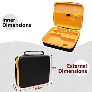 LTGEM Case Compatible with DEWALT DCF682N1/ DCF680N2 8V MAX Cordless Screwdriver, Batteries and Charger, Case Only
