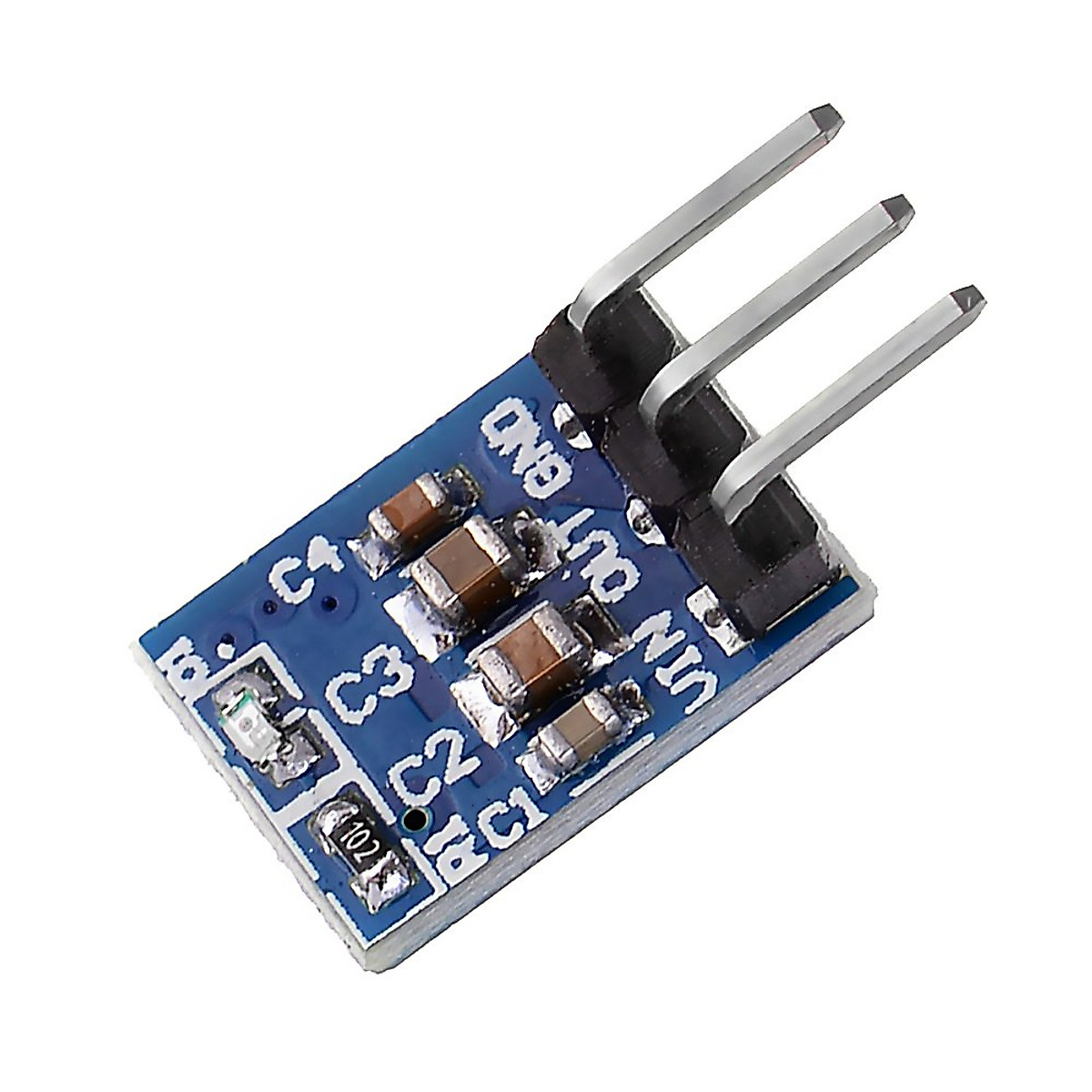 Anmbest 10 Pack 3 Pins AMS1117-3.3 DC 4.75V-12V to 3.3V Voltage Regulator Step Down Power Supply Buck Module 800mA