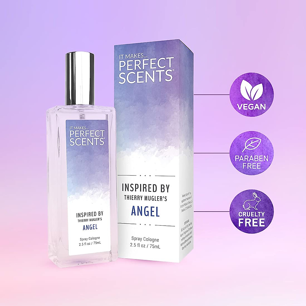 Perfect Scents Fragrances | Inspired by Thierry Mugler's Angel | Women’s Eau de Toilette | Vegan and Paraben Free | 2.5 Fluid Ounces