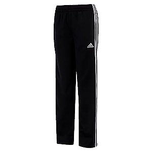 adidas Boys' Active Sports Athletic Tricot Jogger Pant, Iconic Adi Black, Large (14/16)