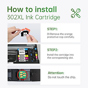 LEMERO Remanufactured Ink Cartridge Replacement for Epson 302 XL 302XL T302XL for XP-6100 XP6100 XP6000 XP-6000 Printer (Black, Photo Black, Cyan, Magenta, Yellow, 5 Pack)