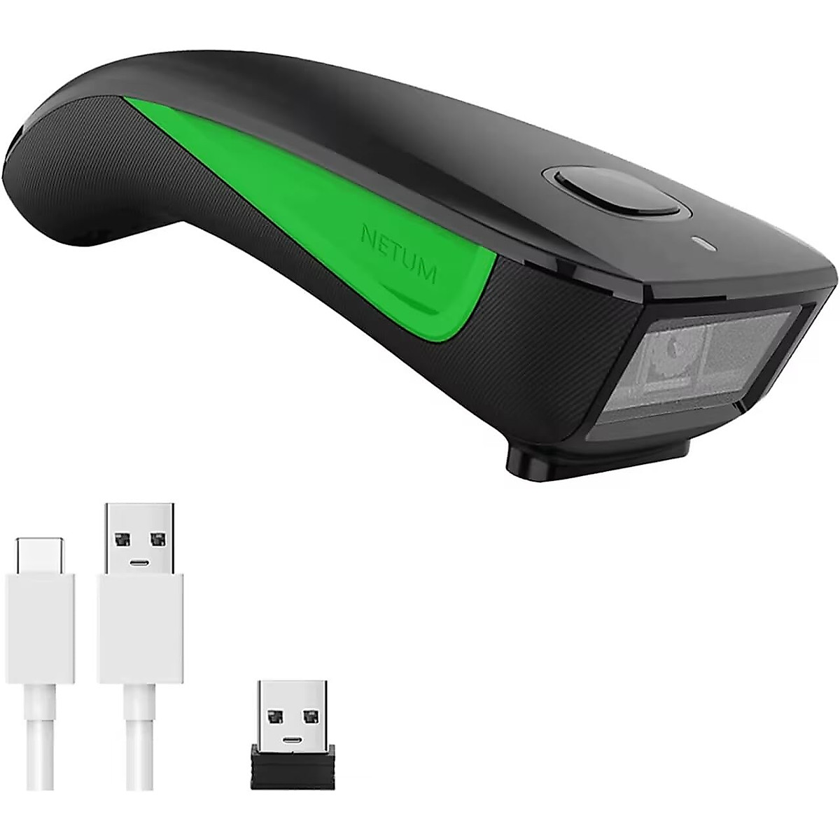 NETUM Bluetooth Mini 1D Barcode Scanner, 3-in-1 Portable Automatic USB Wireless CCD Bar Code Scanning Support Screen Scan, for Tablet iPhone IPad Android Windows Mac Pos - C740