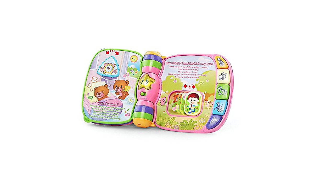 VTech Musical Rhymes Book Pink – Interactive Nursery Rhyme Toy for Kids